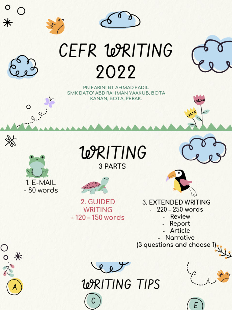 Cefr Writing 2022 | PDF