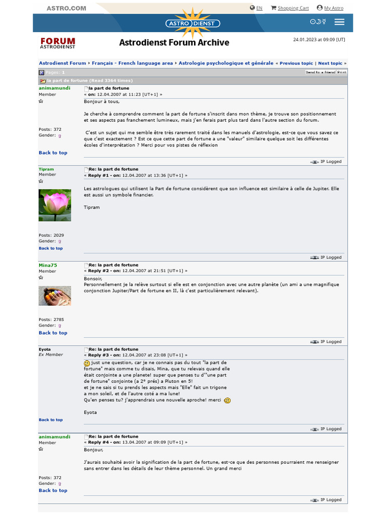 Astrodienst Forum Archive: Astrodienst Forum Français - French Language ...