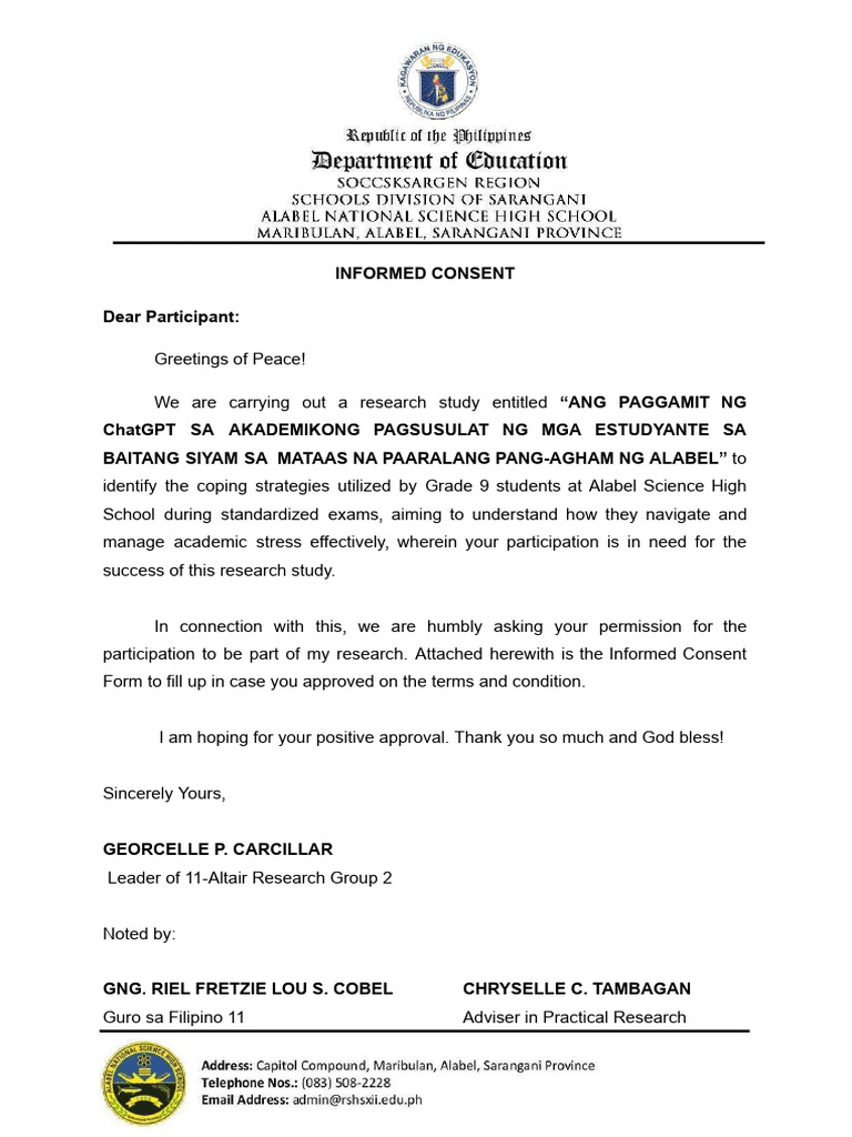 Letter of Conduct | PDF