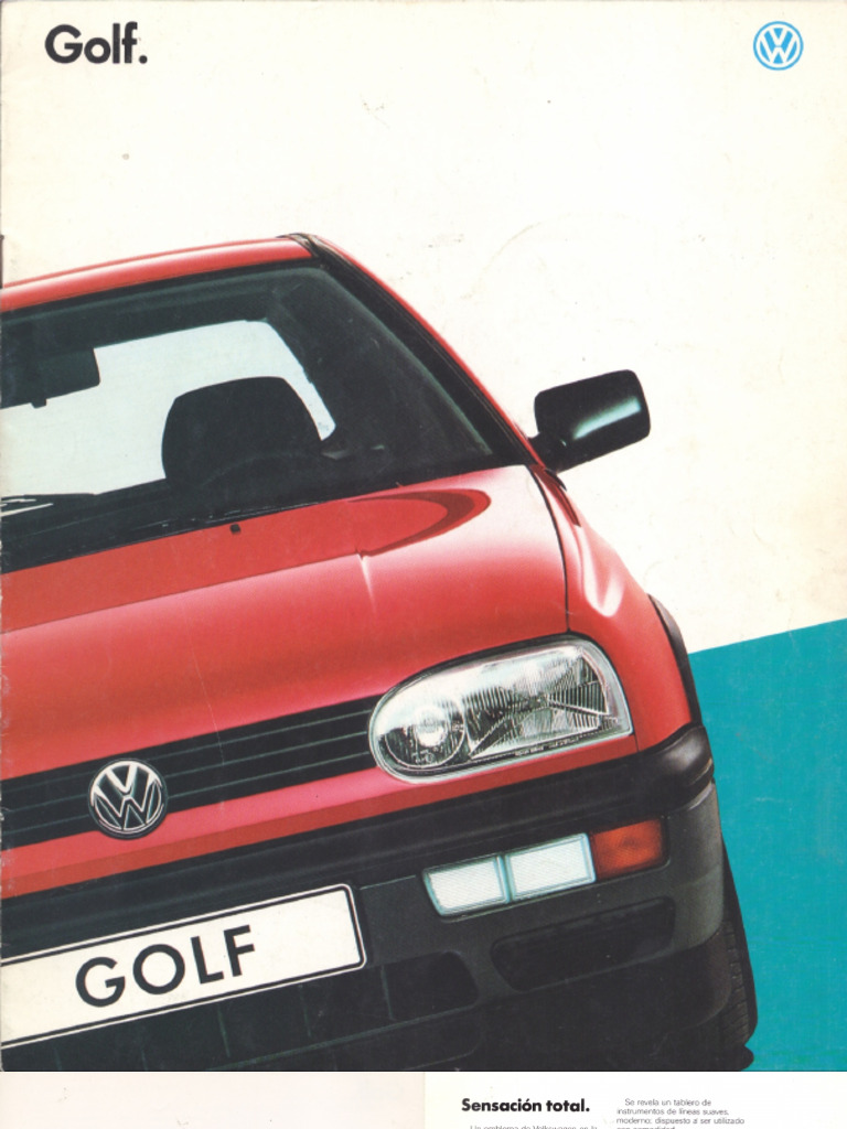 VW Golf 1993 MX | PDF