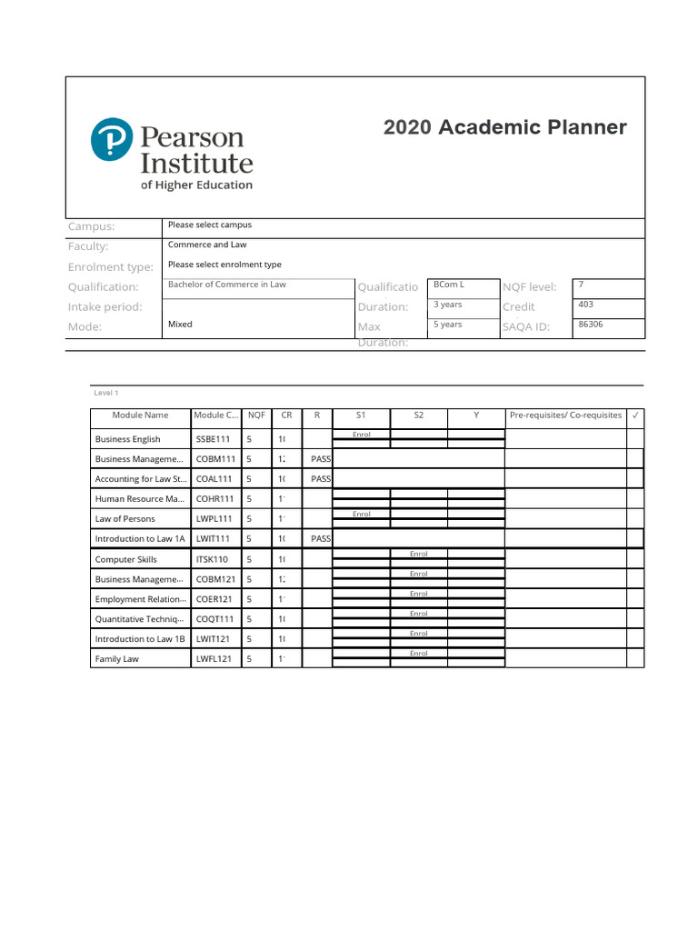 Planner (2019 - 2020) | PDF