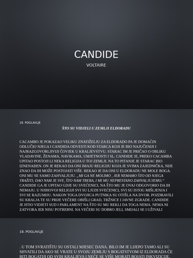Candide Voltaire | PDF