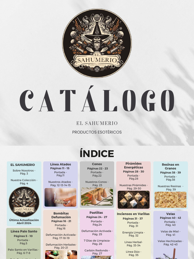 Catalogo Tienda Esoterica El Sahumerio 1 | PDF