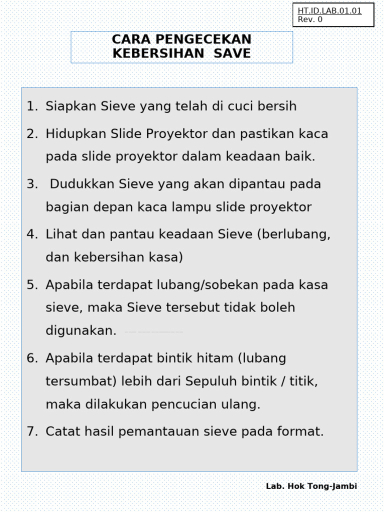 Cara Pengukuran Save | PDF