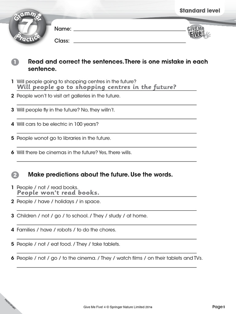 Grammar - Units 7 and 8 | PDF