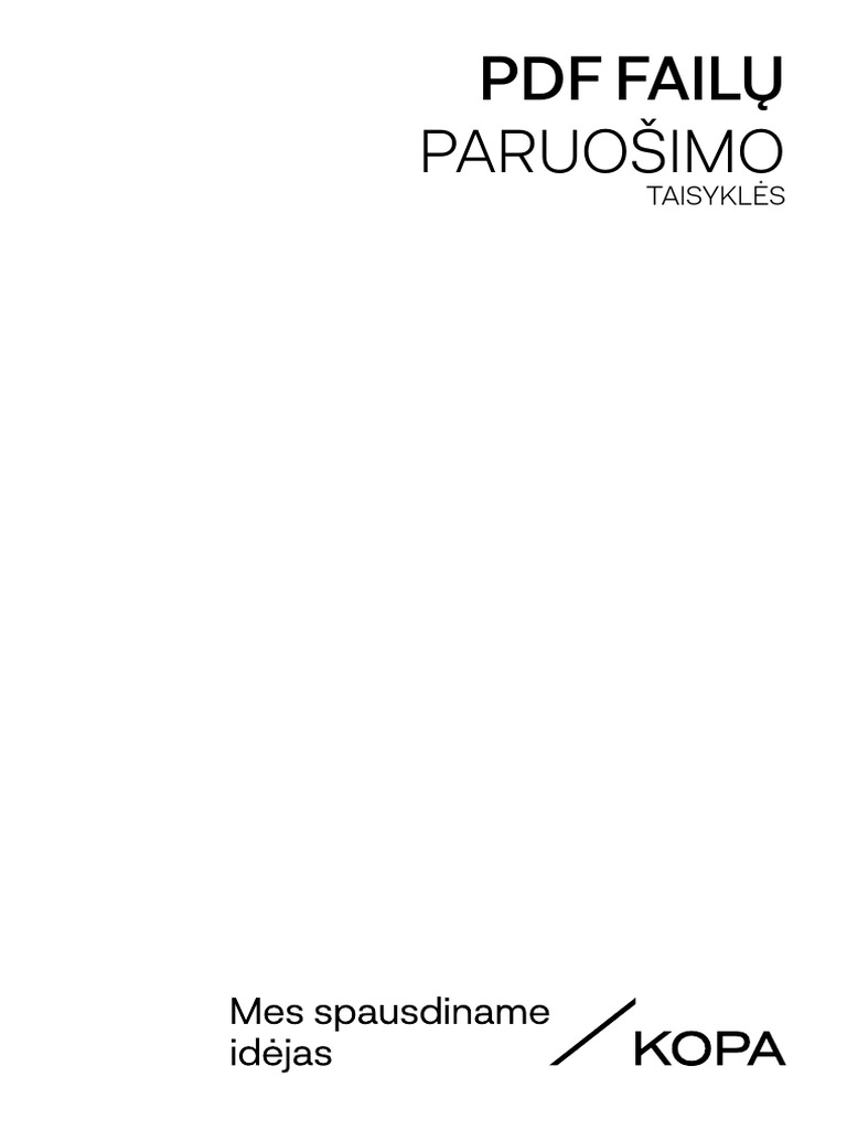 KOPA Failu Paruosimo Taisykles PDF | PDF