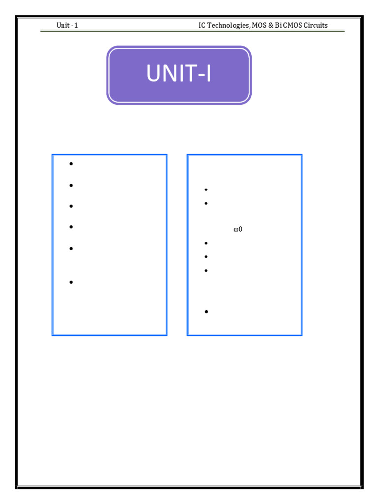VLSI DESIGN Notes-1 | PDF | Mosfet | Field Effect Transistor VLSI DESIGN Notes-1 | PDF | Mosfet | Field Effect Transistor