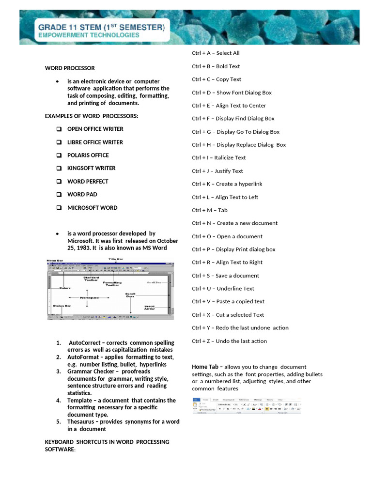 Advanced Word Processing Skill | PDF