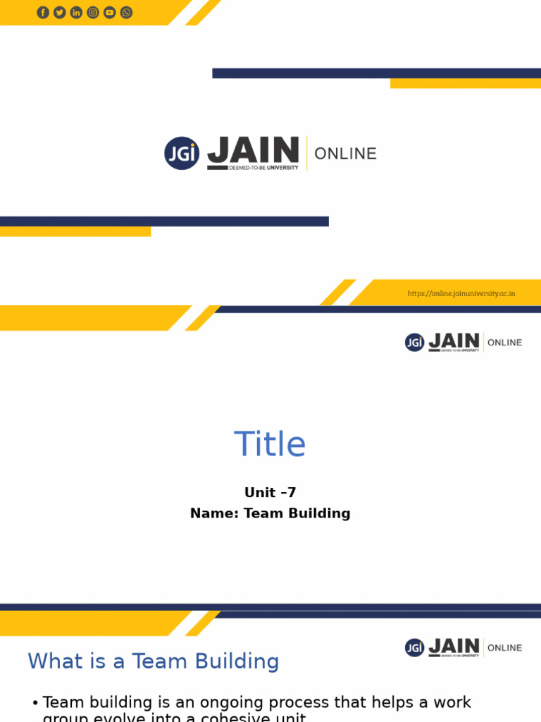 Unit -7 PME Team Building | PDF