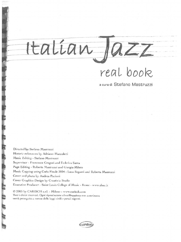 Italian Jazz Real Book Compressed | PDF