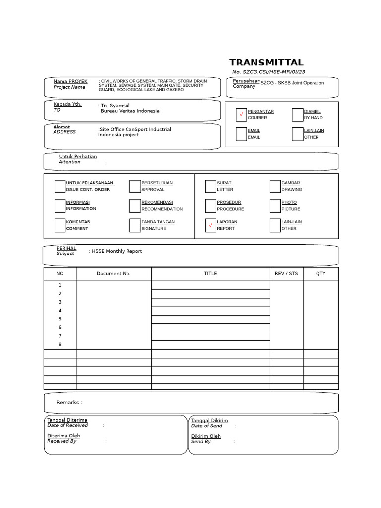 Transmittal | PDF