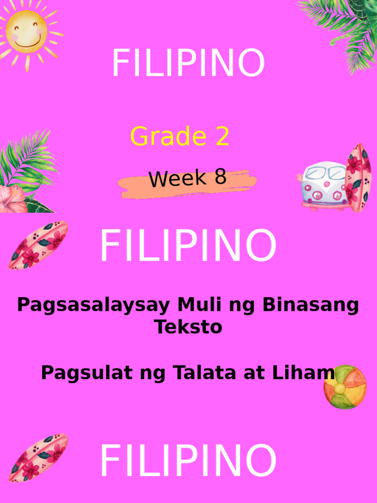 Week8 Filipino | PDF
