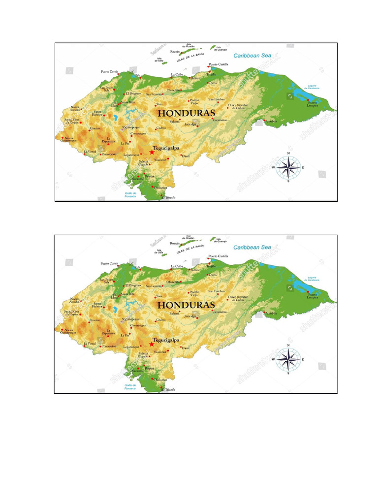 Mapas Fisicos de Honduras | PDF