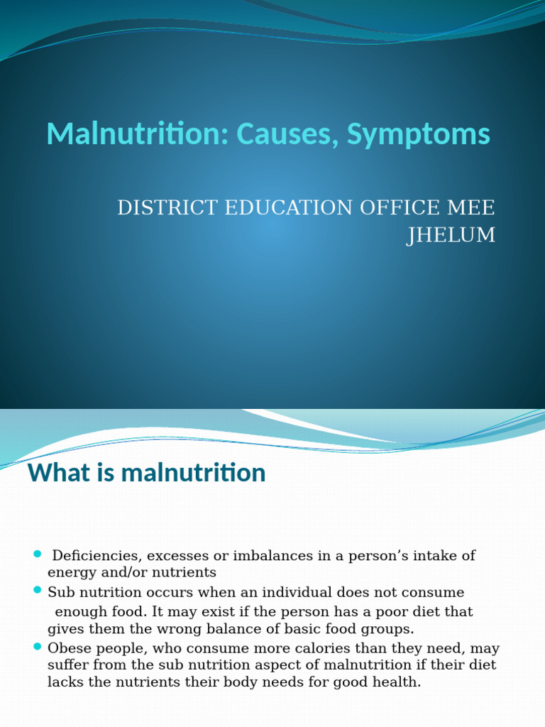 Malnutrition | PDF