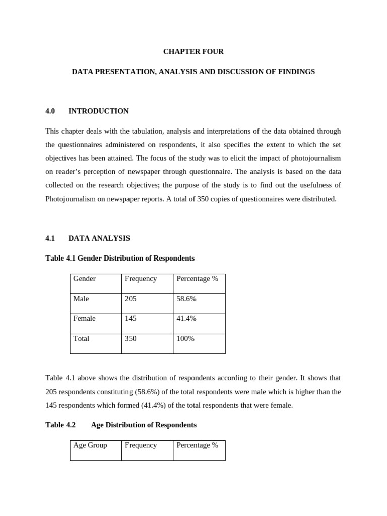 Chapter Four Conclusion | PDF