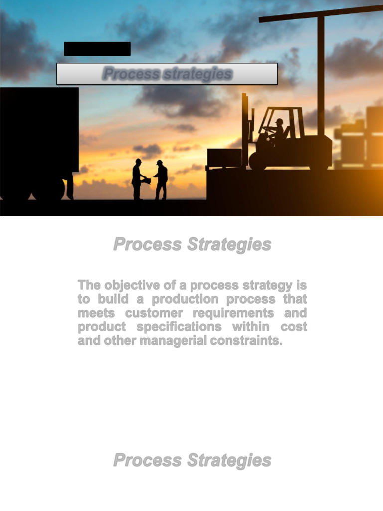 Process Strategies | PDF