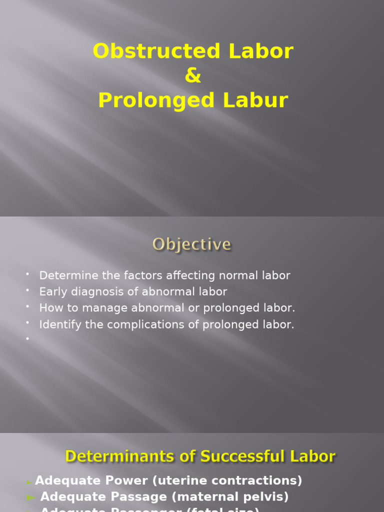 Obstructed Labour | PDF