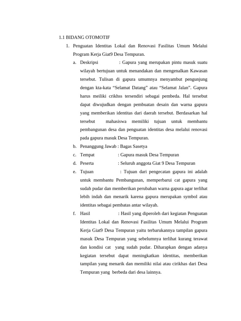Pengecatan Gapuro | PDF