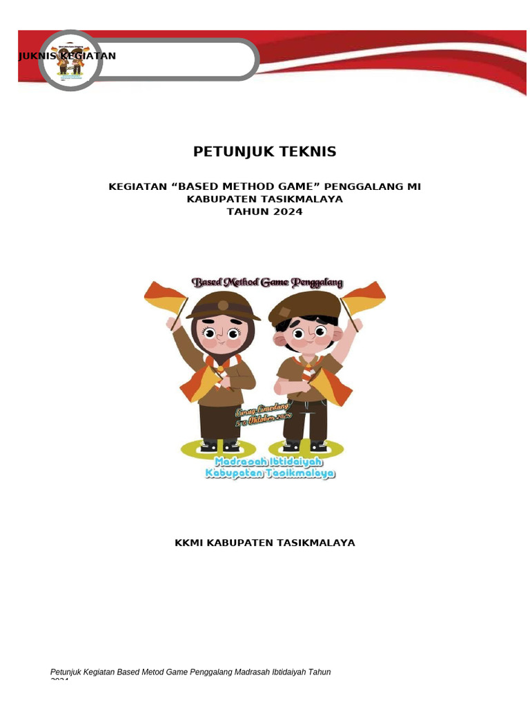 Juknis Based Method Games Penggalang Mi | PDF