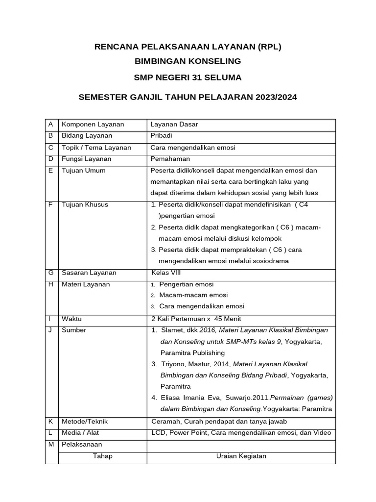 RPL BK Individu | PDF