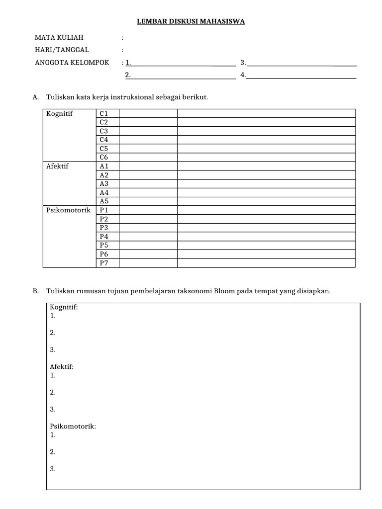 Lembar Diskusi Mahasiswa | PDF