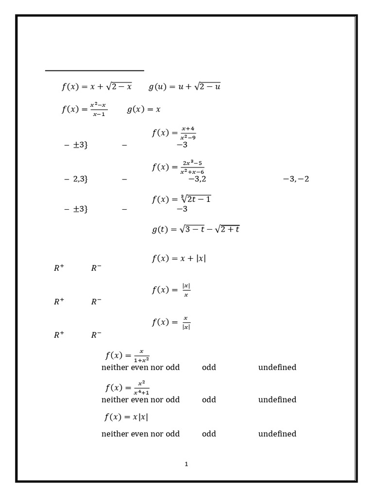 MCQ Solving Problems For Chapter One | PDF
