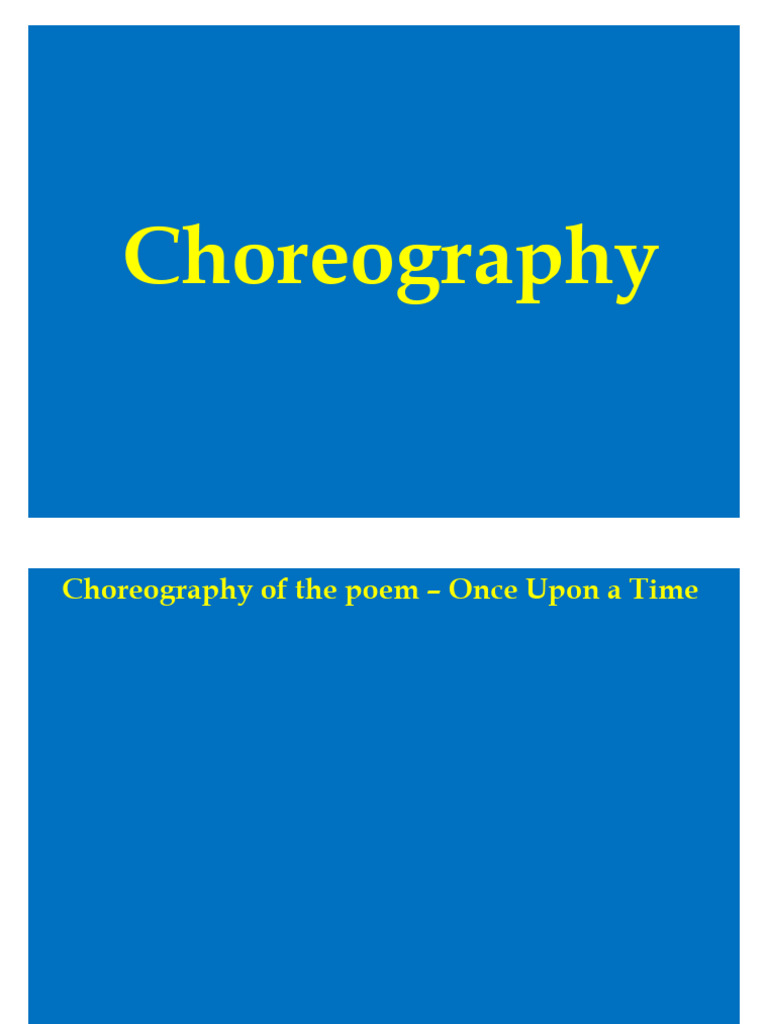Choreography | PDF
