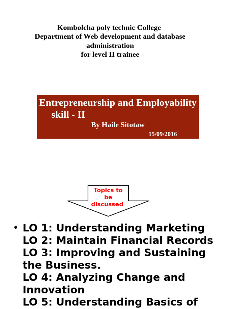 Combolcha Poly Technic College | PDF