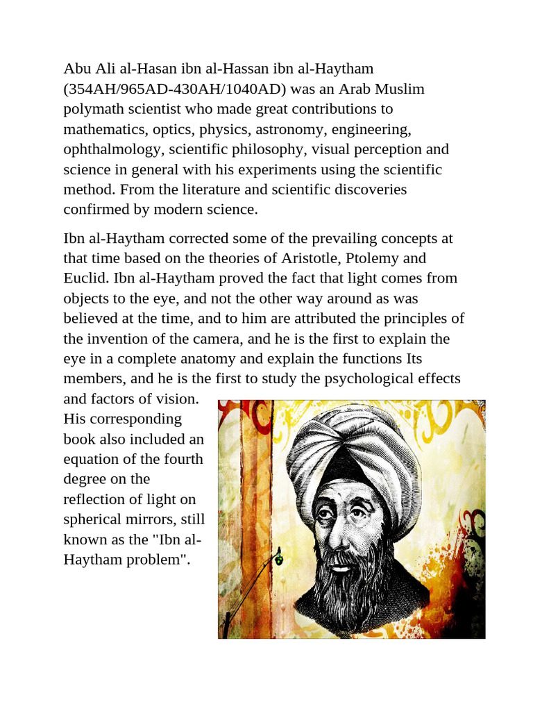 Al Haytham | PDF