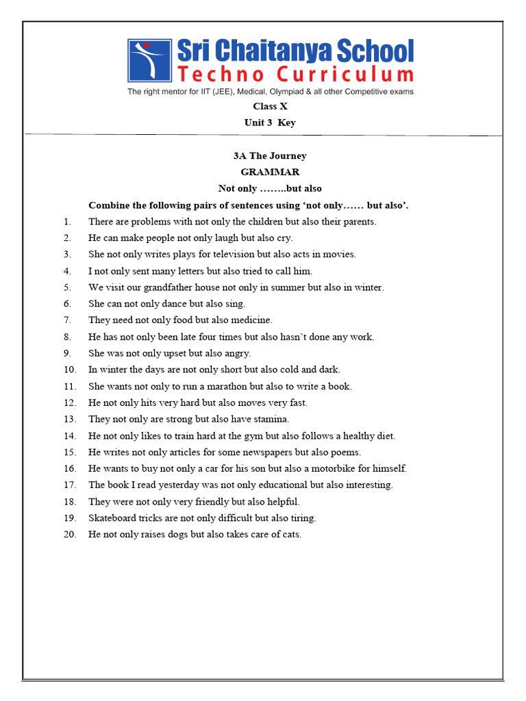 TS English Class X Unit 3 Course Material Key (2022-23) | PDF