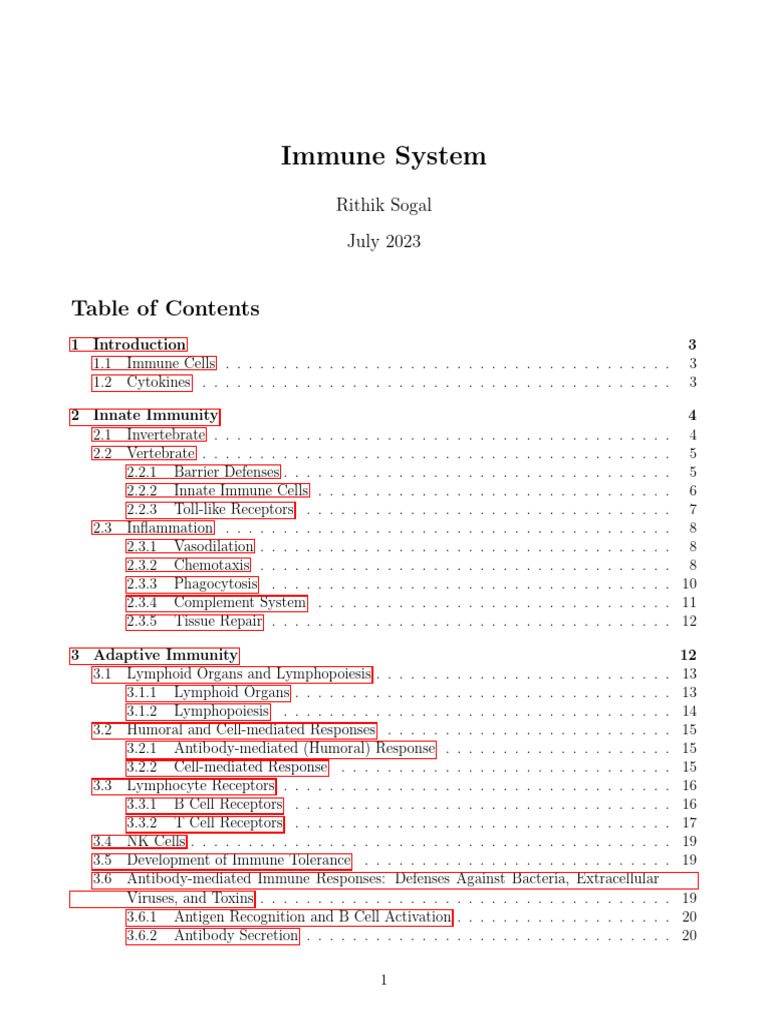 Immune System | PDF