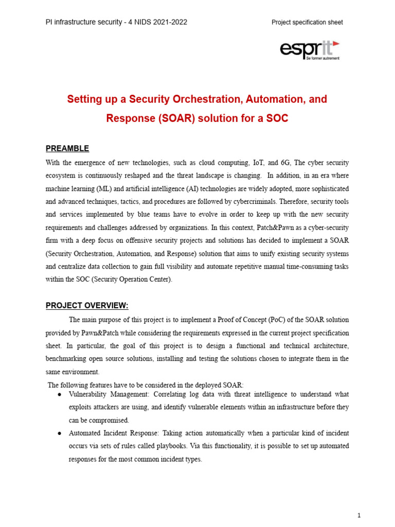 Soc Projet Specification Sheet Docx Pdf