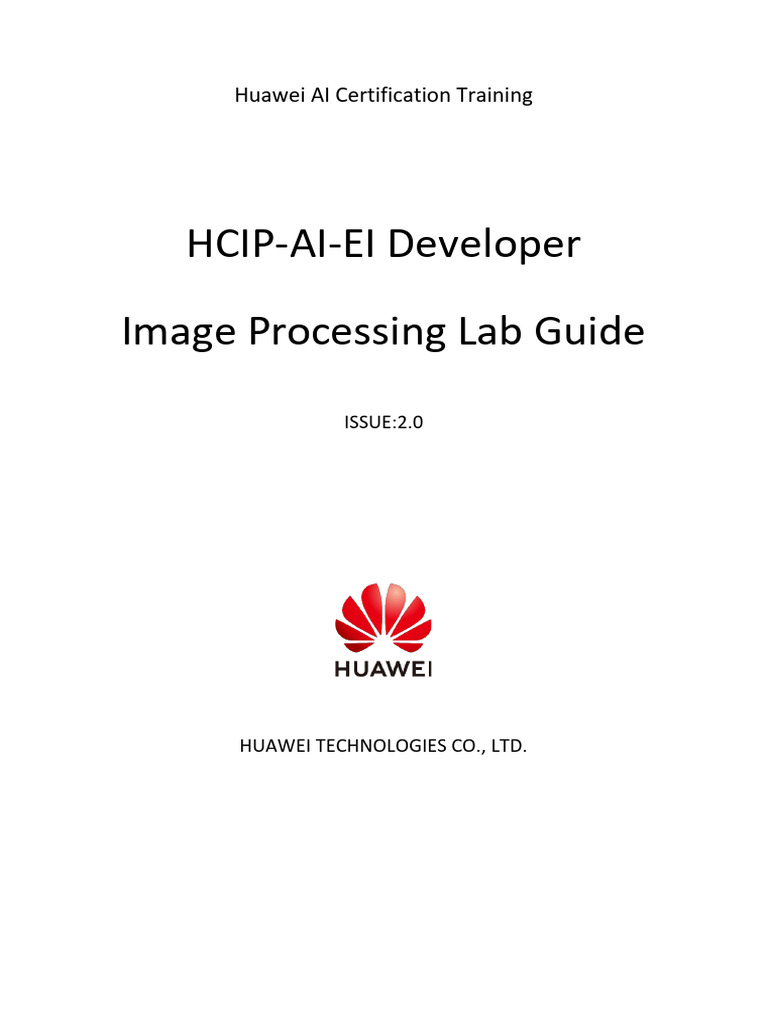 HCIP-AI-EI Developer V2.0 Lab Guide | PDF