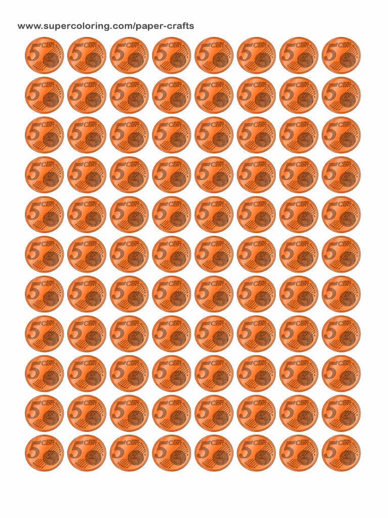 5-cent-euro-coin-template-paper-craft (1) | PDF