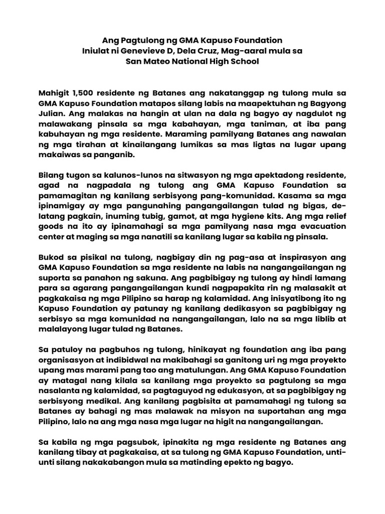 Narito Ang Mas Pinalawak Na Bersyon NG Ulat Sa Tagalog Mahigit 1,500 ...