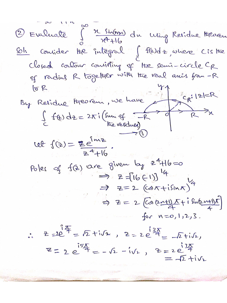 19-Evaluation of Real Integrals.-23-08-2024 | PDF