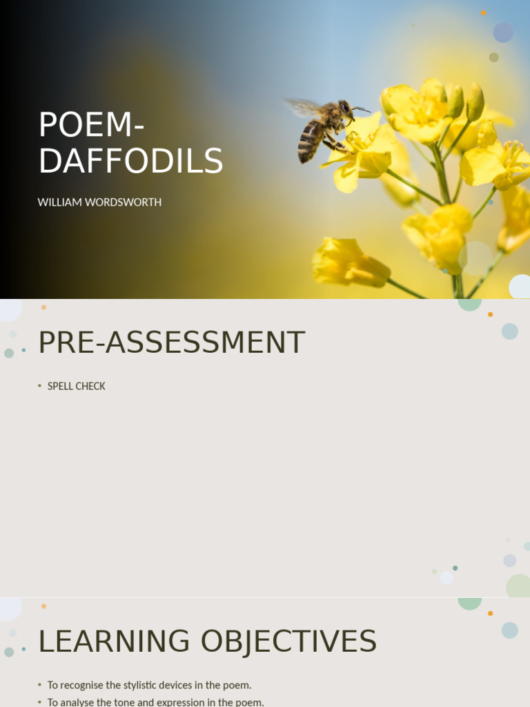 Poem - Daffodils | PDF