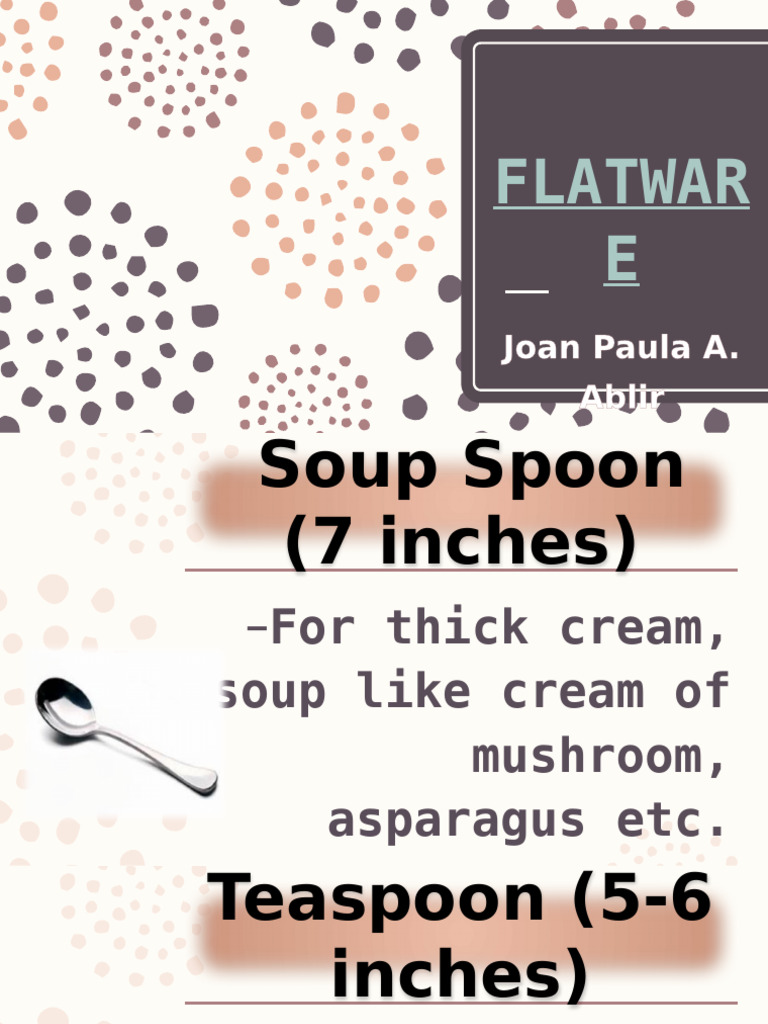 5 Flatware | PDF