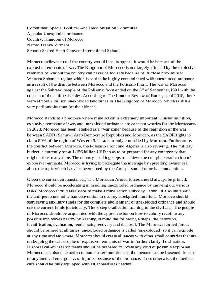 Final Position Paper | PDF