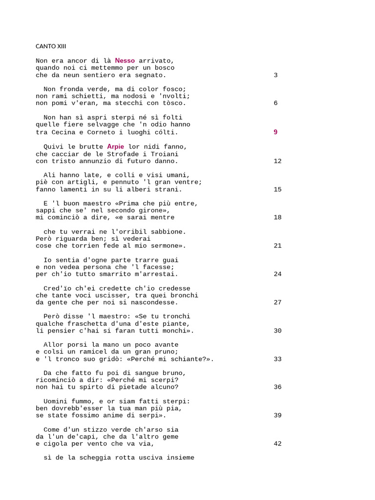 Canto Xiii | PDF