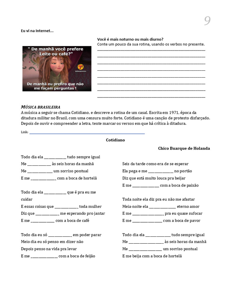 Verbos No Presente Pdf