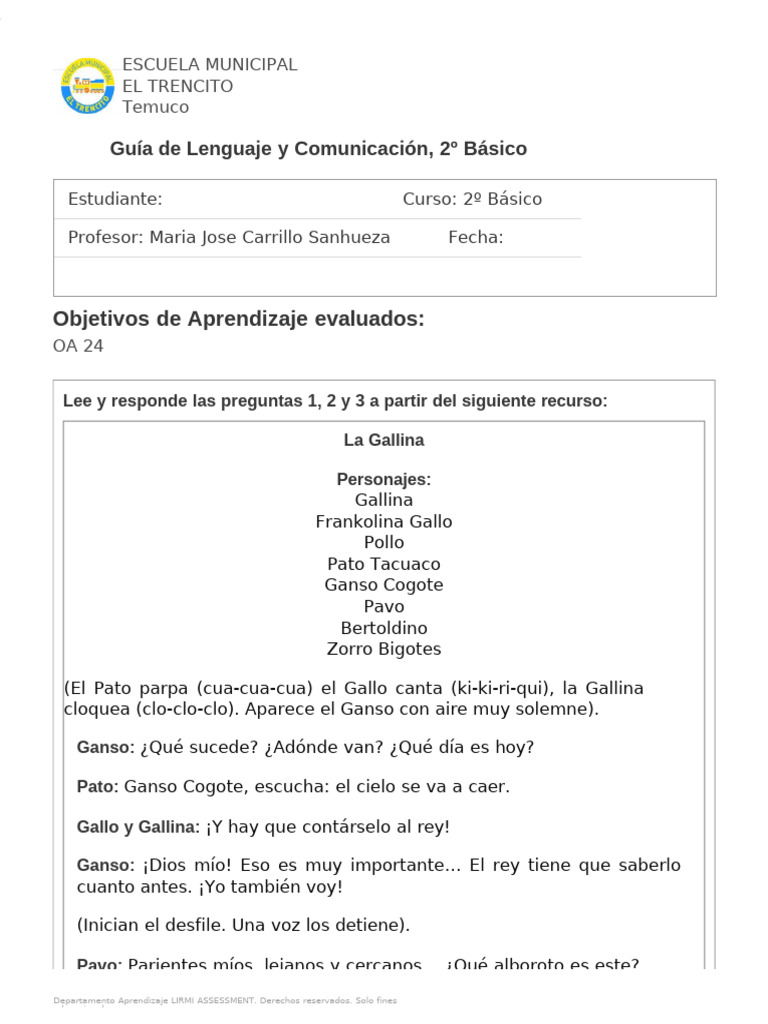 Guia Lenguaje Texto Dramatio Pdf