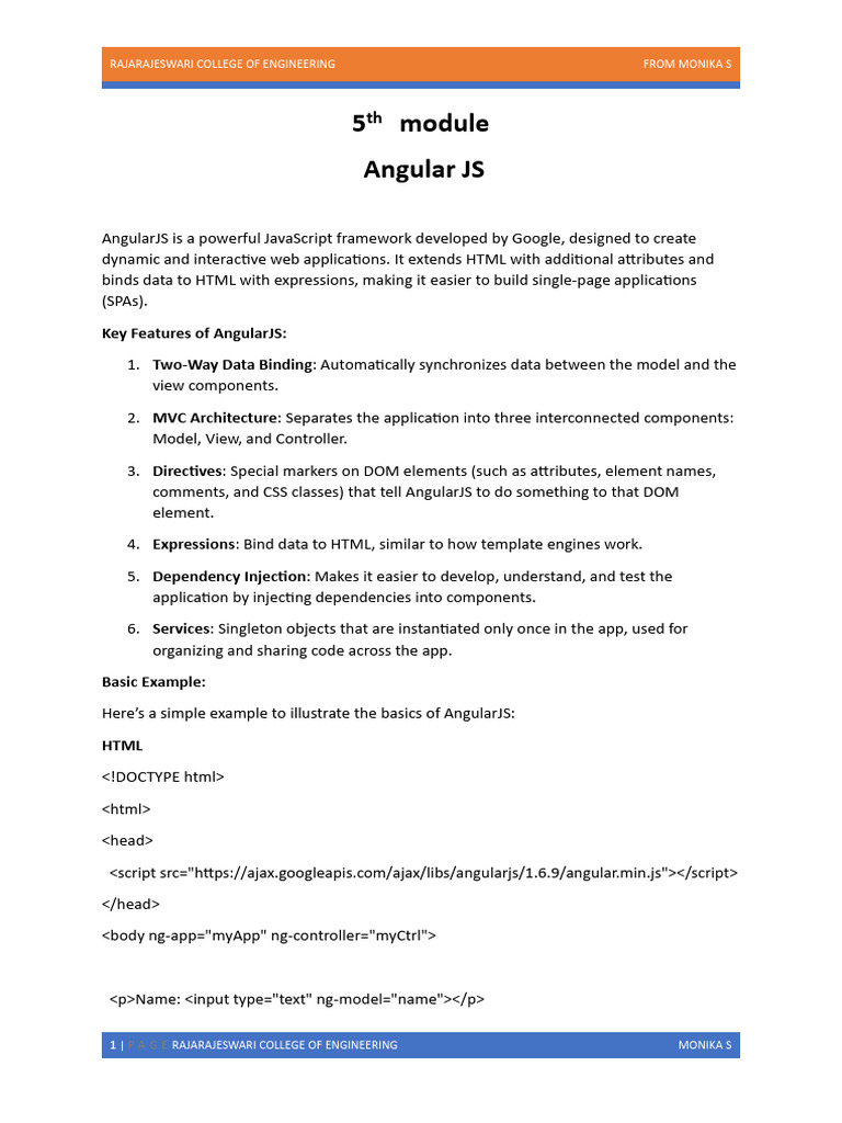 5th Module WEB | PDF