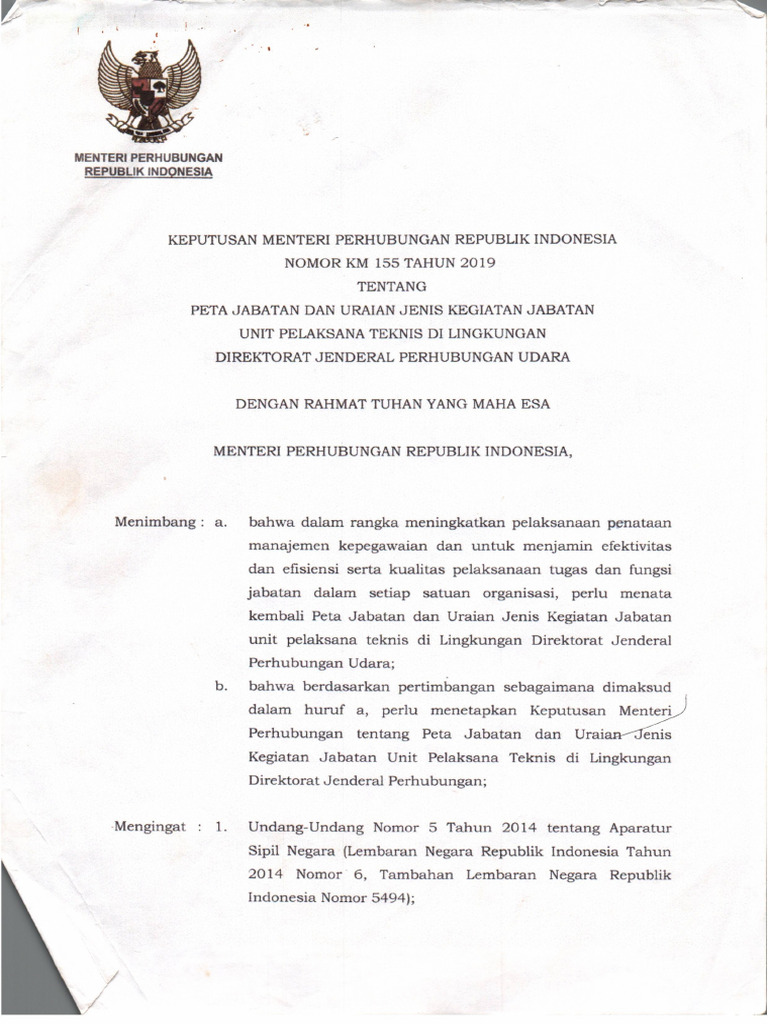 KM 155 Tahun 2019 | PDF