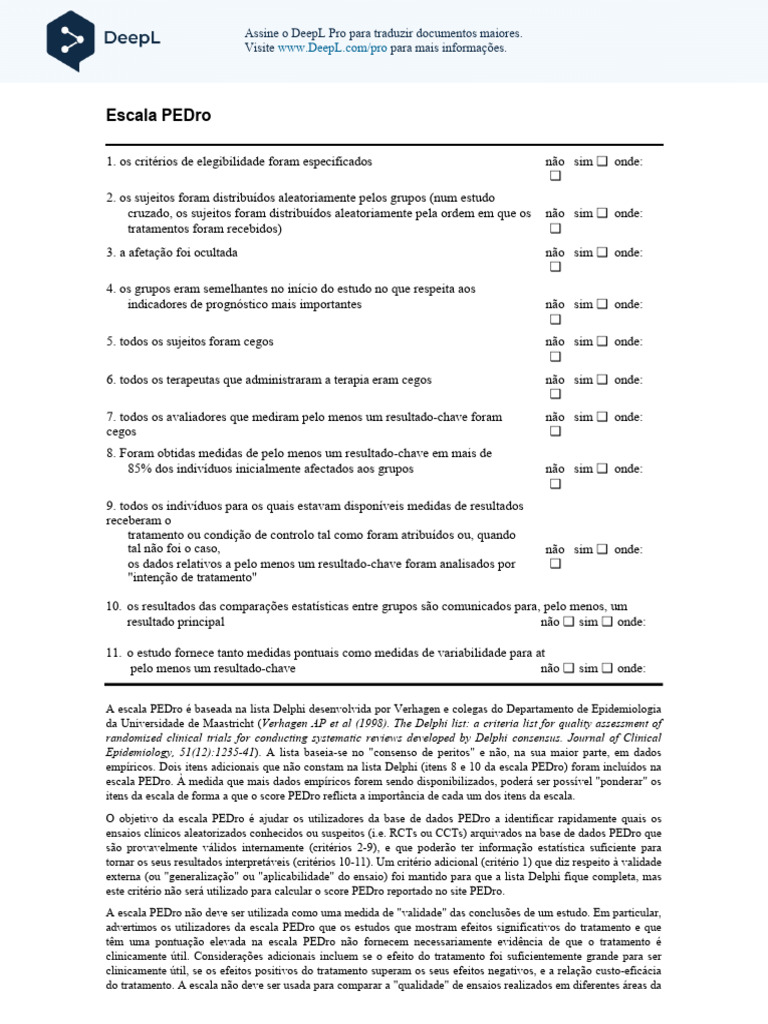 PEDro_scale pt | PDF