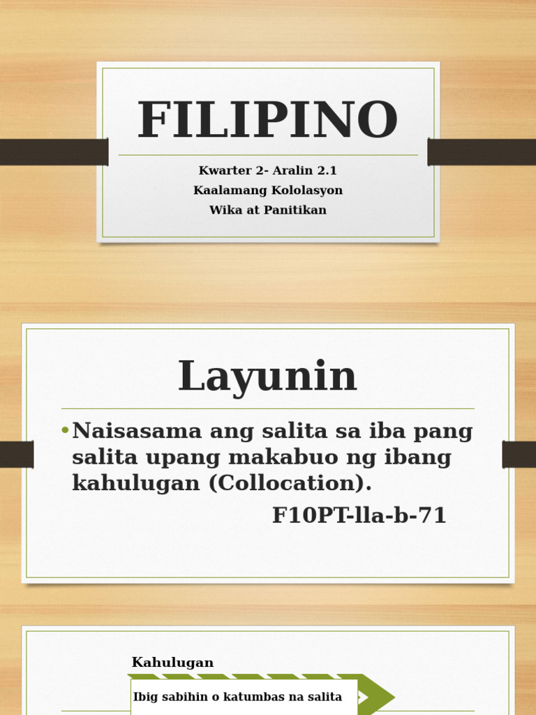 FILIPINO Report | PDF