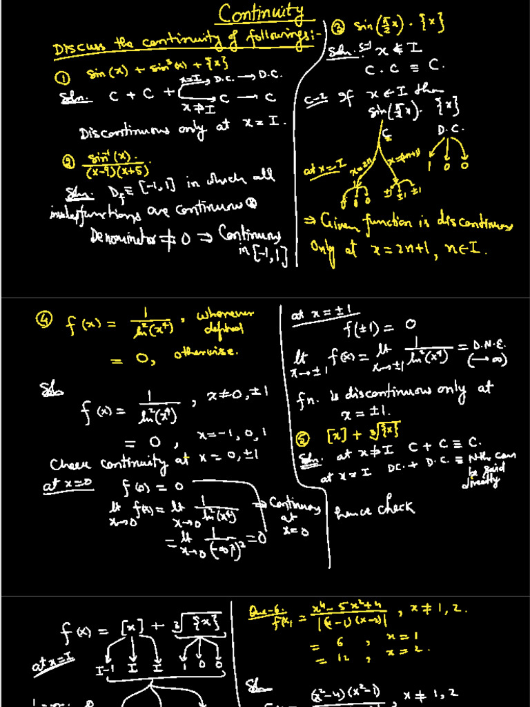 Continuity L 2 Examples Finite Point | PDF