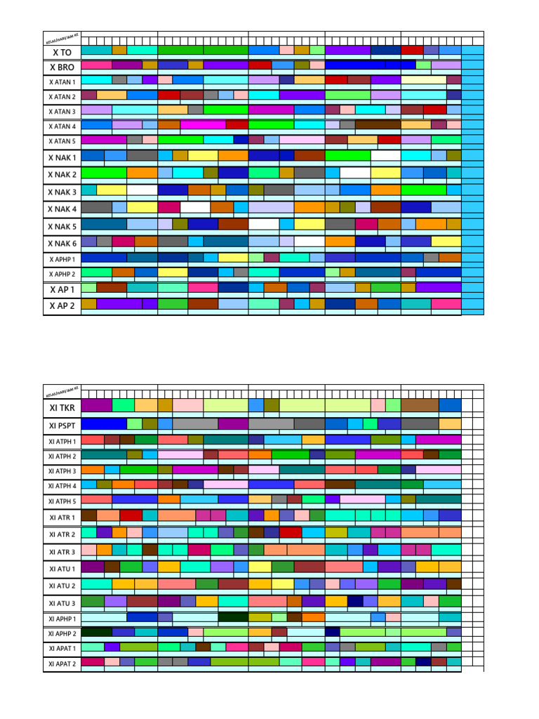 Jadwal Kelas 23-24 Moving - Dan - Denah Fix | PDF