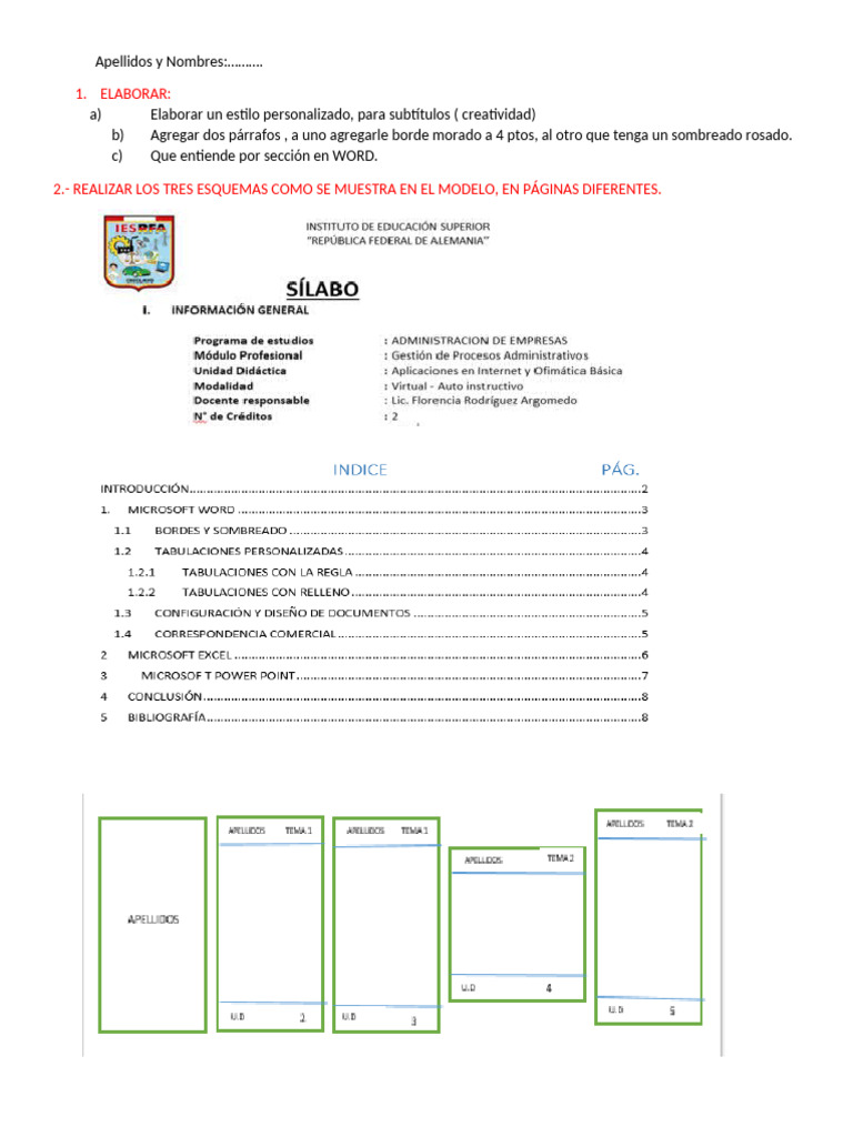 Práctica Calificada de c3. Word | PDF