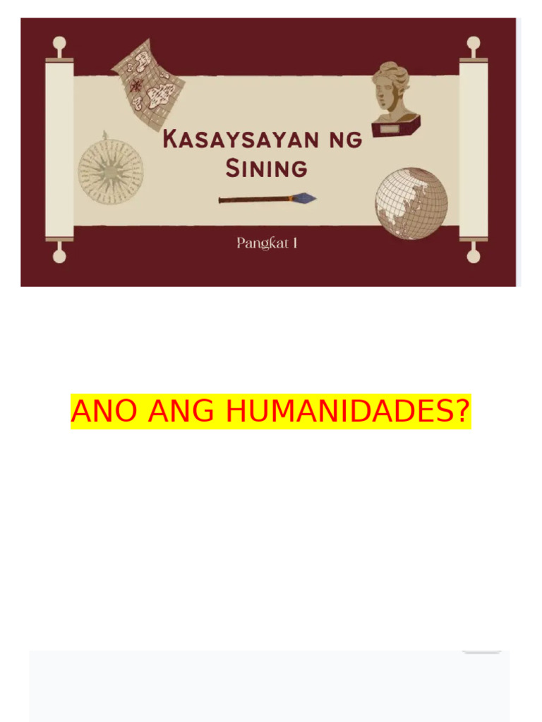 Ano Ang Sining | PDF